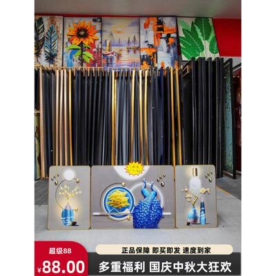 现代简约客厅装饰画沙发背景北欧风格大气挂画lh035三联孔雀60160