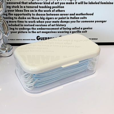 速发放收纳盒一次玄口耳罩童意便携儿创家用性关口鼻罩存放盒子