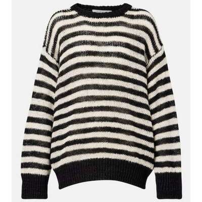 Róhe 女士 毛衣 条纹亚麻混纺