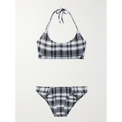 Lisa Marie Fernandez 女士 比基尼 Corset 车缝褶挂脖比基尼