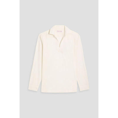 Orlebar Brown 男士 衬衫 Ridley 褶皱棉混纺