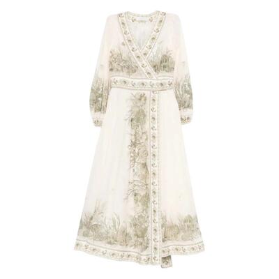 Zimmermann 兹默曼 女士 中长连衣裙 ZIMMERMANN WANDERLUST 裹式