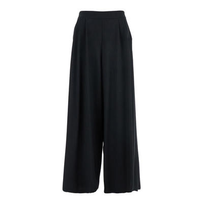 LEPLAIN 女士 FW25 长裤 Semi-Elastic 黑色束腰宽松款设计布织