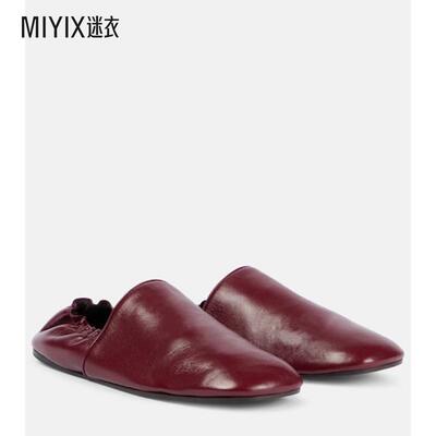 Khaite 女款Banks 皮质便鞋 迷衣时尚