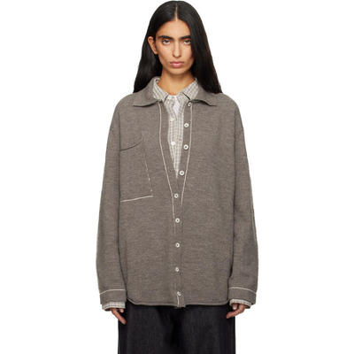 Lauren Manoogian 女士 衬衫 灰色 Stitch Big