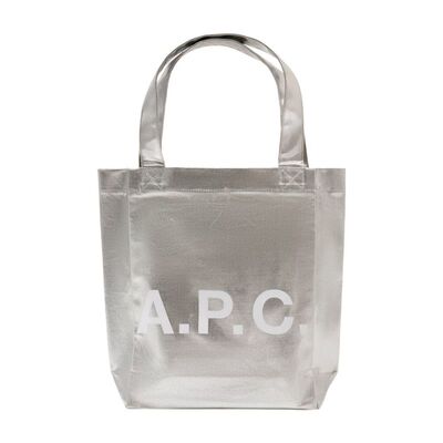 A.P.C. 女士 SS26 托特包 LOU 小号合成树脂银色购物袋
