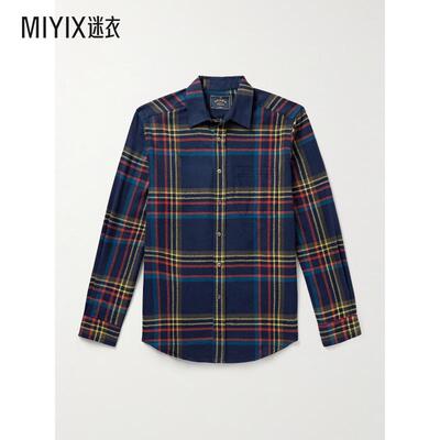 PORTUGUESE FLANNEL 男款Fontana 格纹棉质法兰绒衬衫 迷衣时尚