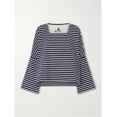 LES VACANCES D'IRINA 女士 FW26 T恤 Mariniere 条纹棉针织衬衫