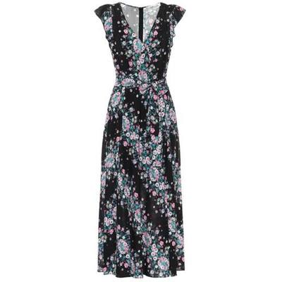 Diane von Furstenberg 女士 中长连衣裙 Isla 花朵缠绕式连衣裙