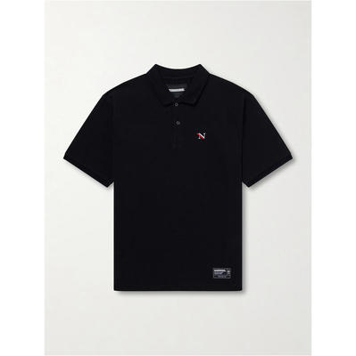 NEIGHBORHOOD 男士 FW26 POLO衫 Logo-Appliquéd 刺绣棉质凸纹布