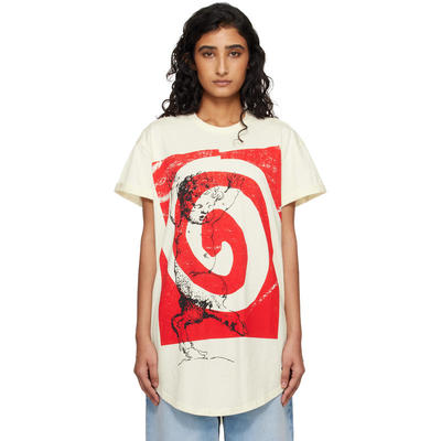Vivienne Westwood 西太后 女士 T恤 灰白色 Swirl Longline