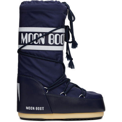 Moon Boot 月亮靴 男士 靴子 海军蓝 Icon Nylon 中筒靴