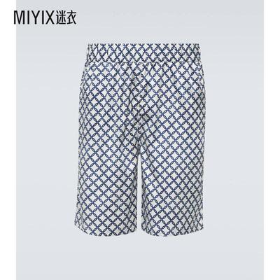 Frescobol Carioca 男 Palma 印花真丝混纺短裤 迷衣时尚