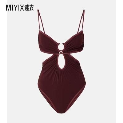 Johanna Ortiz 女款Sunny Days 剪口褶皱泳衣 迷衣时尚