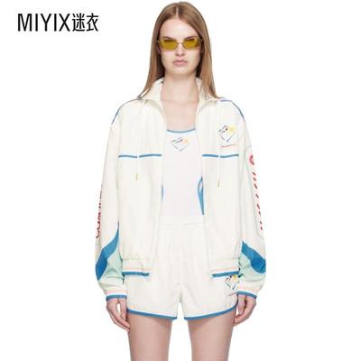 Casablanca 女款白色 Casa Sportif Windbreaker 夹克 迷衣时尚