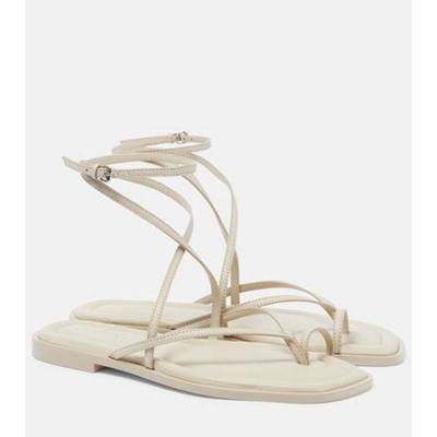 A EMERY 女士 凉拖 Davis 皮质人字拖