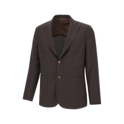 BARBA Napoli 男士 FW26 西装外套 Barba 修身双扣