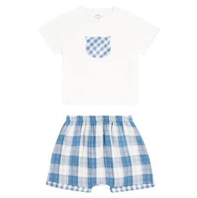 Il Gufo 婴儿 婴儿装 T-shirt 棉质短裤套装童装
