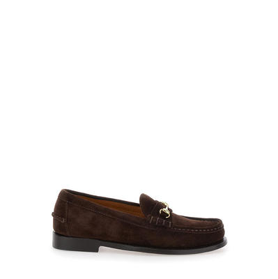 Sebago 仕品高 女士 乐福鞋 'Joe Modena' 棕色套穿马衔扣绒面革