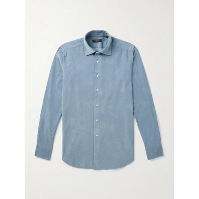 Slowear 男士 FW25 衬衫 Glanshirt 修身棉质灯芯绒衬衫