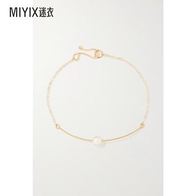 Melissa Joy Manning女士 14K 回收黄金珍珠手链 迷衣时尚