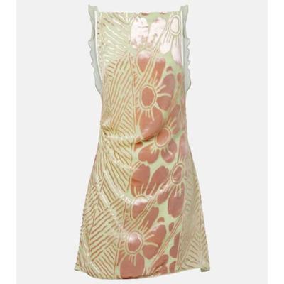 SIR. 女士 短款连衣裙 Ventura 花朵天鹅绒网纱迷你连衣裙