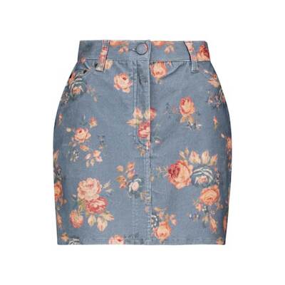 LoveShackFancy 女士 迷你裙 Hollywood 弹性灯芯绒迷你半身裙