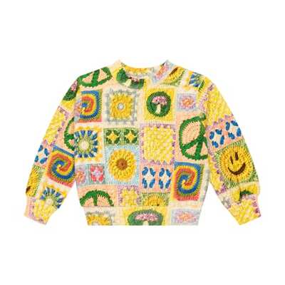 Molo 中性（儿童） 卫衣 Marge 印花棉质运动衫童装