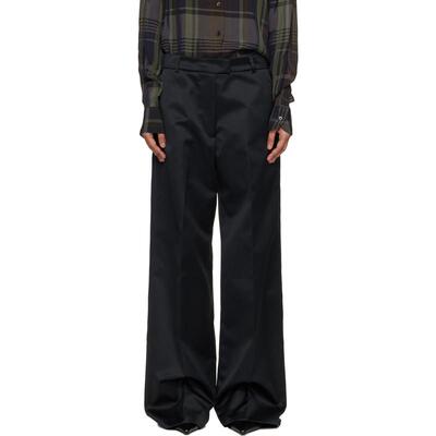 The Frankie Shop 女士 长裤 黑色 Brickell Satin