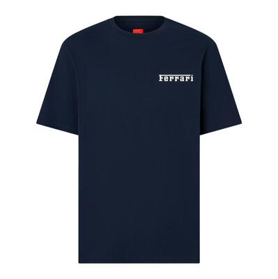 Ferrari 法拉利 男士 FW26 上衣 Polos T恤海军蓝