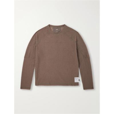 Satisfy 男士 运动上衣 Logo-Appliquéd FuzzFleece™ AD T恤