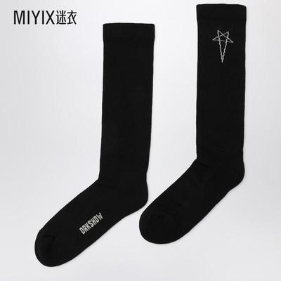 [秋冬新品]DRKSHDW 男款黑色棉带Logo袜子 迷衣时尚