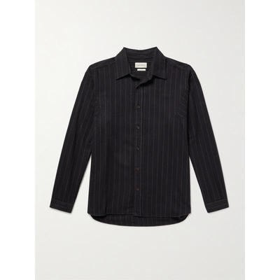 Oliver Spencer 男士 SS26 衬衫 Garrison 条纹有机棉衬衫