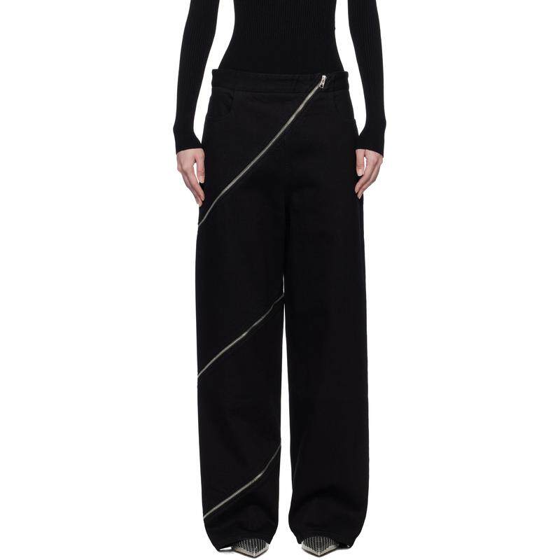 Alaïa 女士 SS25 牛仔长裤 螺旋牛仔裤