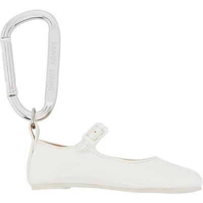 Sandy Liang 女士 钥匙扣 白色 Mary Jane Pointe 包饰