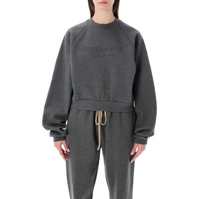 Essentials 女士 上衣 FEAR OF GOD 90’S 基础款灰色插肩圆领