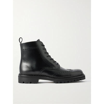 MR P. 男士 SS26 休闲皮鞋 Jacques 打蜡皮革布洛克靴子