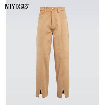 Nanushka 男款Regenerated 皮革绒面革长裤 迷衣时尚