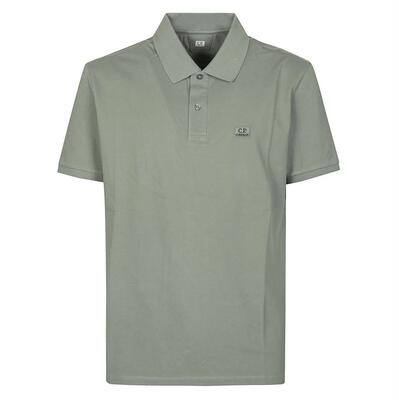 C.P. Company 男士 SS26 POLO衫 CP公司徽标贴片 Polo 衫