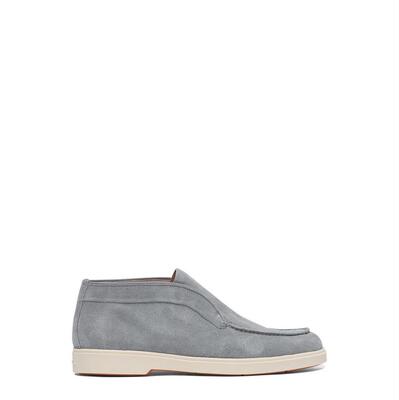 Santoni 女士 FW25 乐福鞋 穿套式绒面