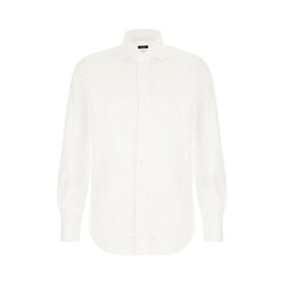 BARBA Napoli 男士 FW25 衬衫 白色棉质