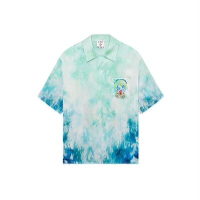Casablanca 男士 SS26 衬衫 卡萨布兰卡冲浪莲花短袖