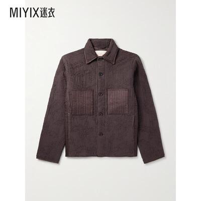 KARDO 男款Wynton 刺绣棉麻混纺衬衫式衬衫 迷衣时尚