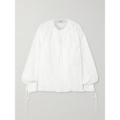ERDEM 女士 上衣 打结领棉花边衫