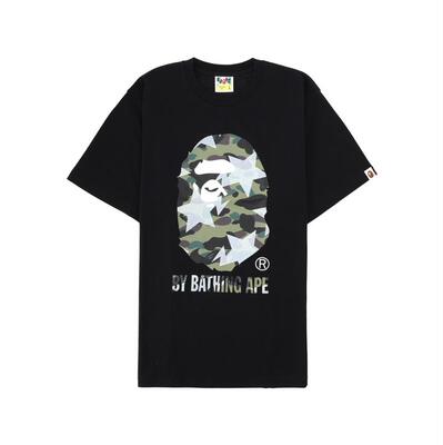A Bathing Ape 猿人头 男士 SS26 T恤 黑色棉质