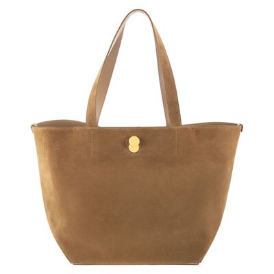 FABIANA FILIPPI 女士 SS26 单肩包 中号暗色绒面革手提包