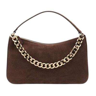 TWINSET 女士 FW25 单肩包 BAGS 咖啡色聚酯棉手提包