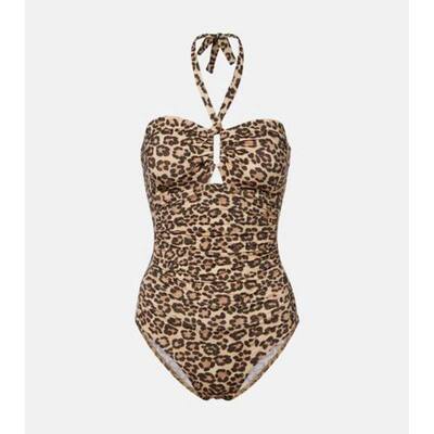 Zimmermann 兹默曼 女士 连体泳衣 Wanderlust 豹纹泳衣