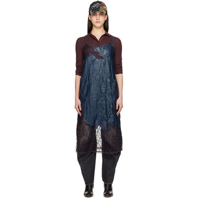Andersson Bell 女士 中长连衣裙 海军蓝 Embroidery Lace 连衣裙