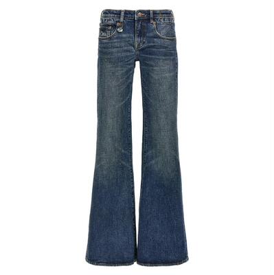 R13 女士 FW26 牛仔长裤 'Overflow Boy Flare' 牛仔裤